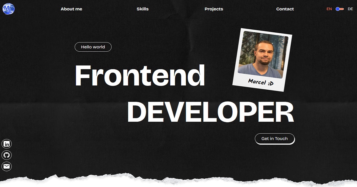 Marcel Lukas - Frontend Developer | Web development & UX/UI Design